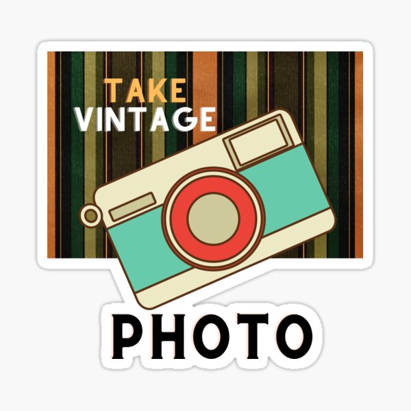 "Vintage photo" Sticker by sakwarinart | Redbubble