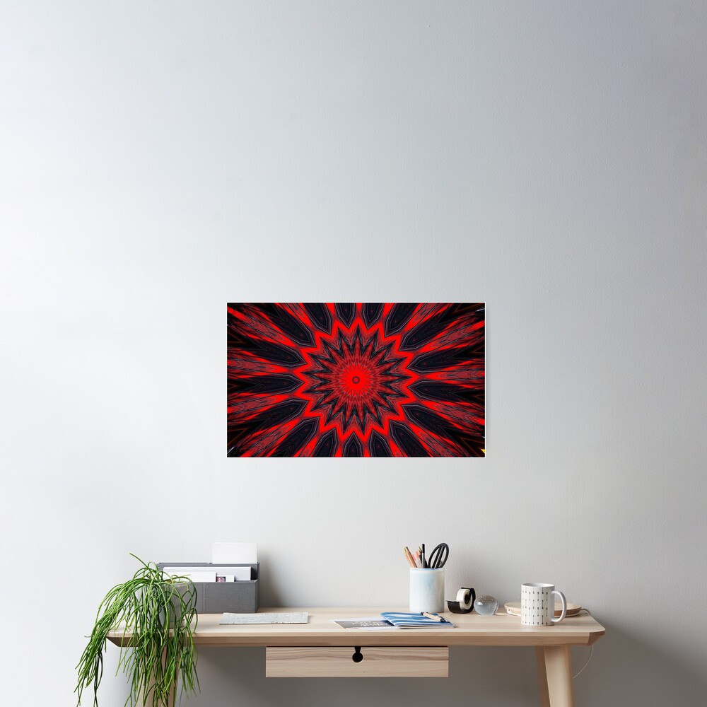 "Digital visualization of a vampire sign. Dark Vampire theme." Poster ...