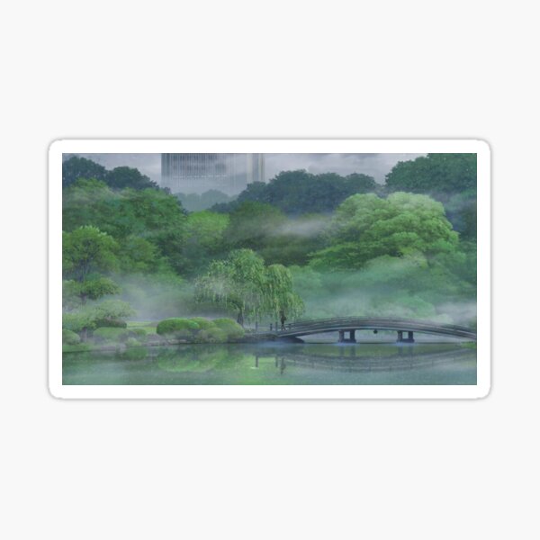 "anime rain" Sticker for Sale by snailhunter66 | Redbubble
