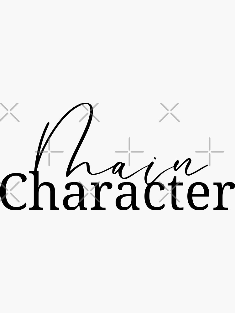 "Main Character Cursive Word Art Print Inspirational Quote Home Decor ...
