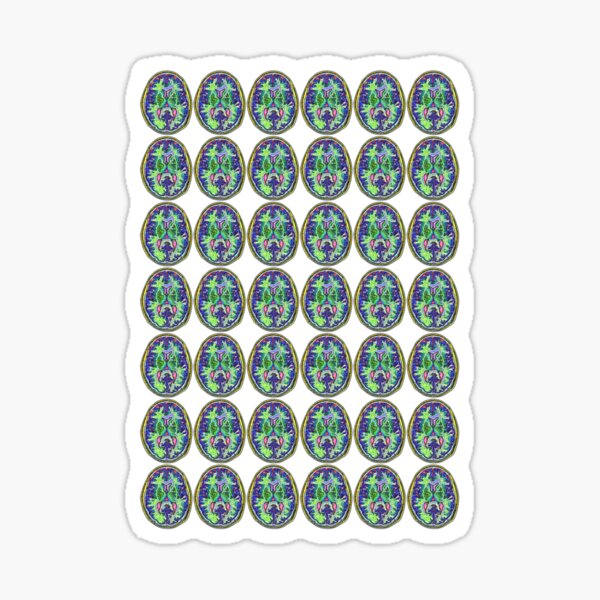 "Happy Rainbow Brain Scans !" Sticker for Sale by Luxorama | Redbubble