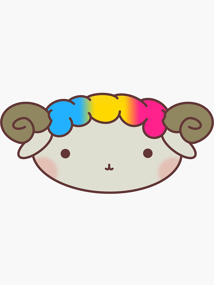 "Pride Sheep Sticker - Pansexual" Sticker for Sale by Beesola | Redbubble