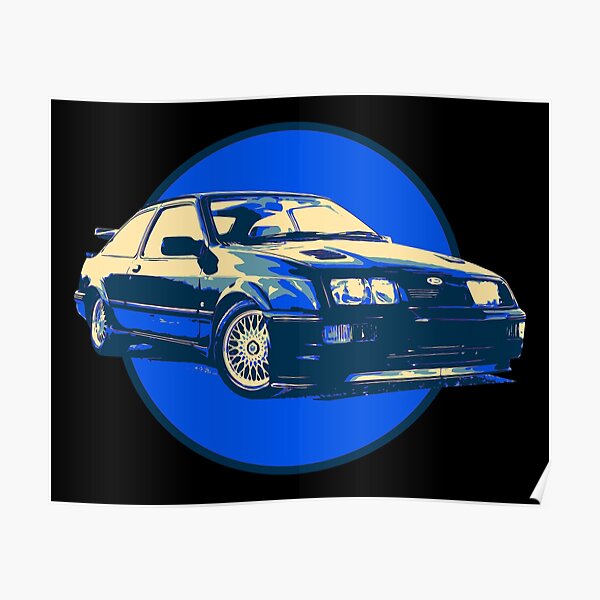 "Illustration Pop Art Ford Sierra Cosworth" Poster for Sale by ...