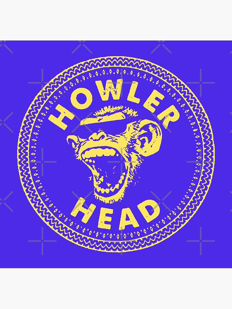 "Howler Head Logo" Sticker for Sale by xorbah | Redbubble