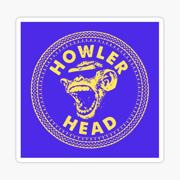 "Howler Head Logo" Sticker for Sale by xorbah | Redbubble