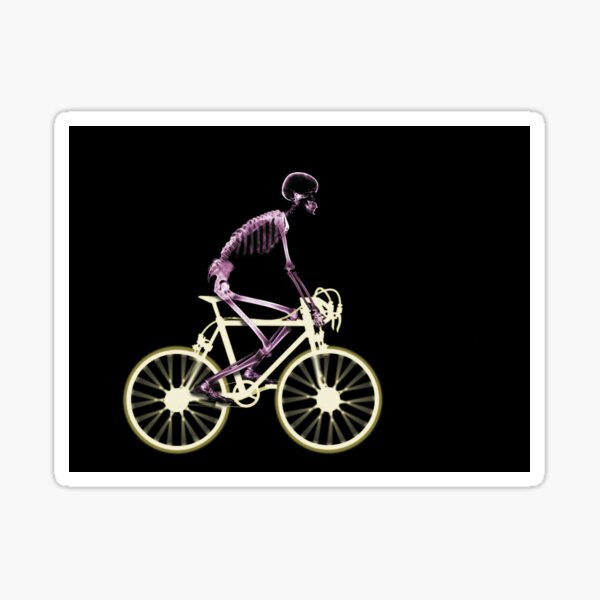 "Skeleton Bike" Sticker for Sale by Ares286 | Redbubble