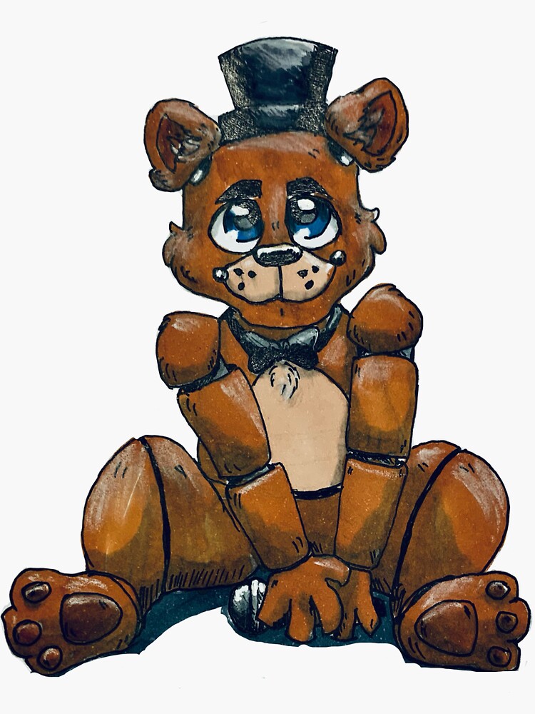 "cute freddy fazbear" Sticker for Sale by Madolyn2003 | Redbubble
