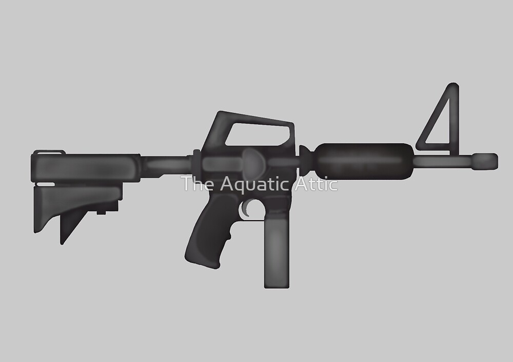"Paint M16 Rifle" by IceTouched Designs | Redbubble