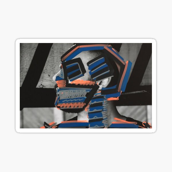 "artistic human face" Sticker for Sale by kamsad | Redbubble