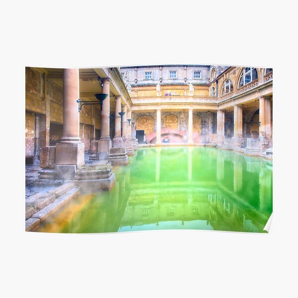 "Ancient Roman Baths of Bath, England" Poster by marksda1 | Redbubble