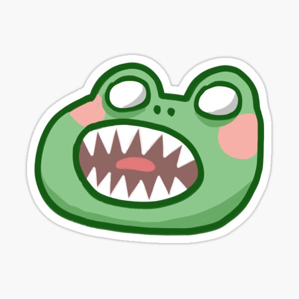 "cursed frog" Sticker for Sale by amphibiansticks | Redbubble