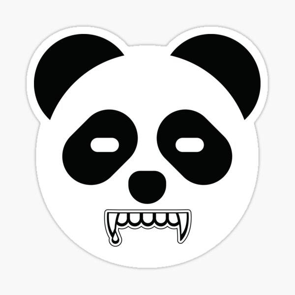 "Vampire panda | retro vintage" Sticker for Sale by Artystico | Redbubble
