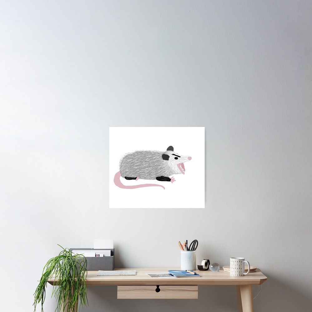 "Angry Screaming Possum Digital Art" Poster for Sale by Nateynatee ...