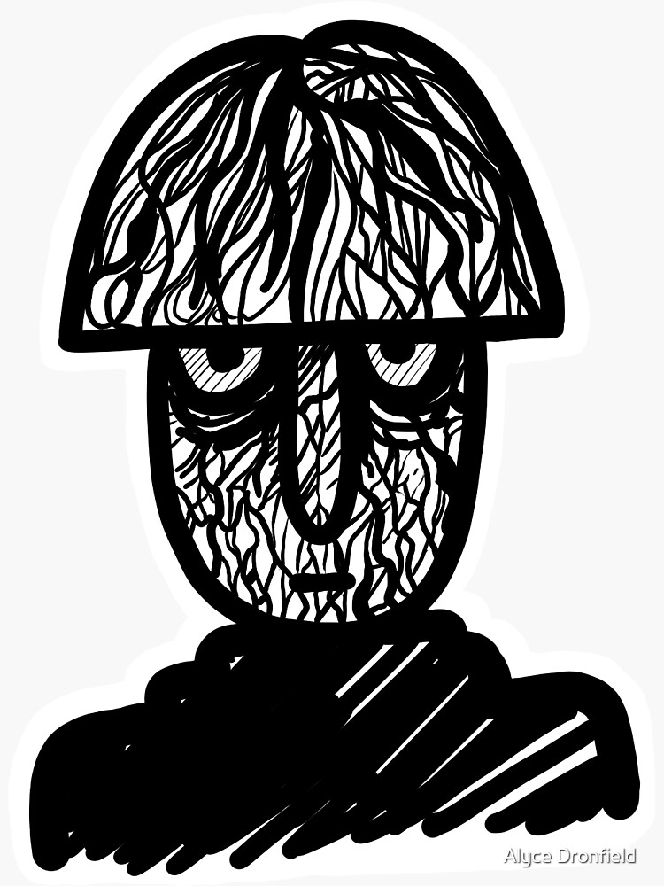 Pegatina «Mob Psycho 100 - Lord Psycho Helmet» de THitchHiker | Redbubble