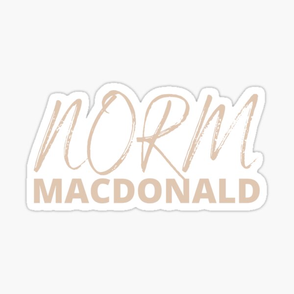 "Norm Macdonald" Sticker for Sale by Calakan | Redbubble