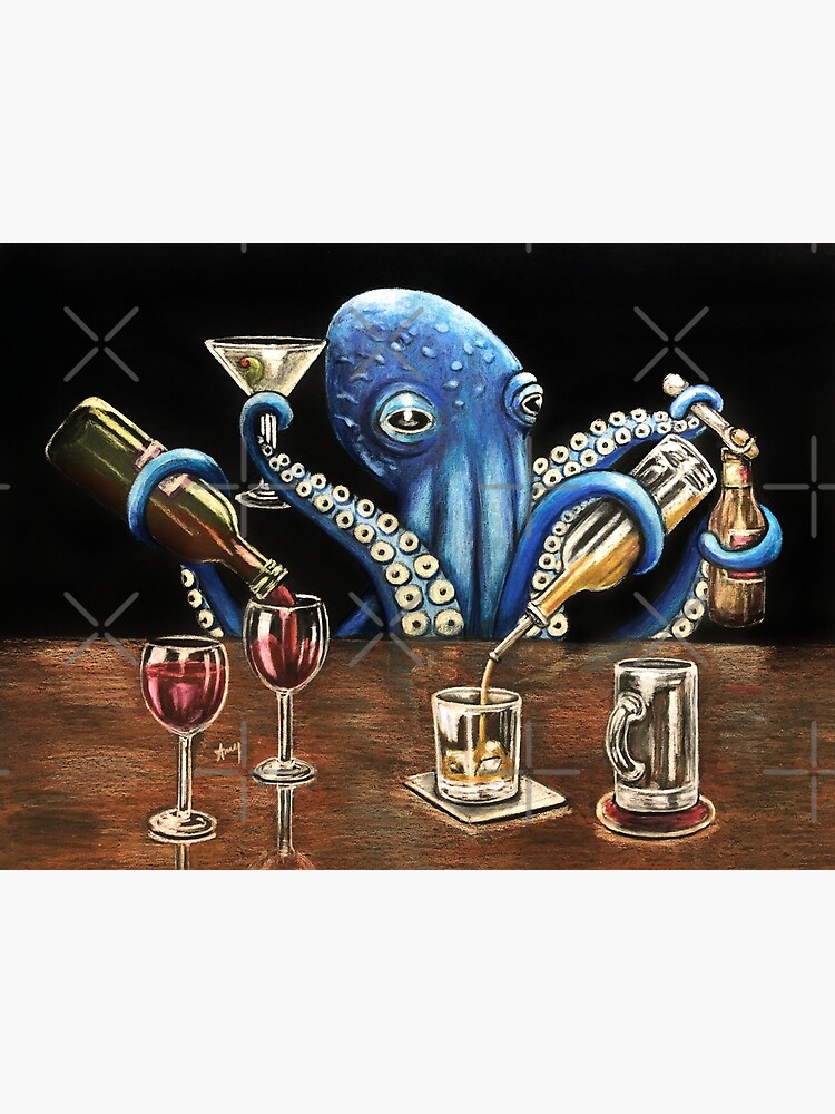 "OctoBar" Poster for Sale by GardenPartyArt | Redbubble