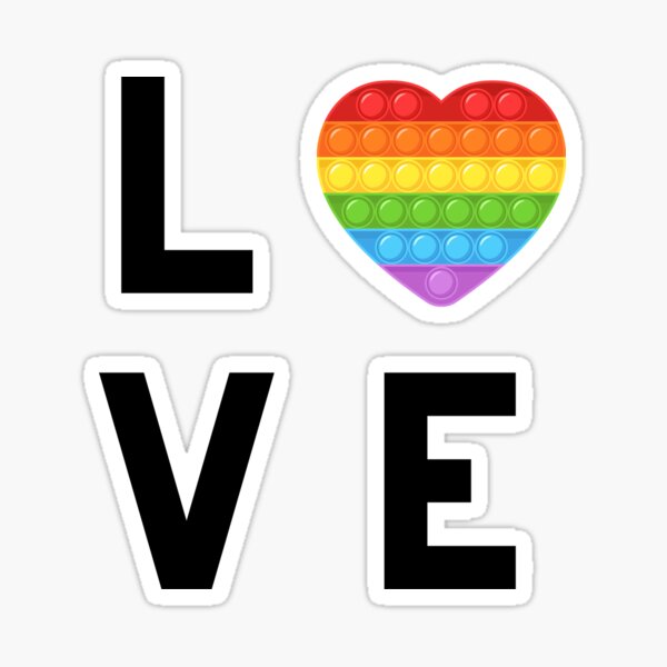 "Love pop it fidget toy" Sticker for Sale by BAFkids | Redbubble