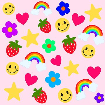 "Kidcore pattern" Sticker for Sale by Logikz-art | Redbubble