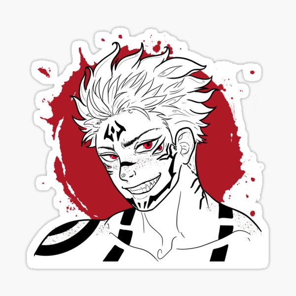 "Sukuna" Sticker by Iblue | Redbubble