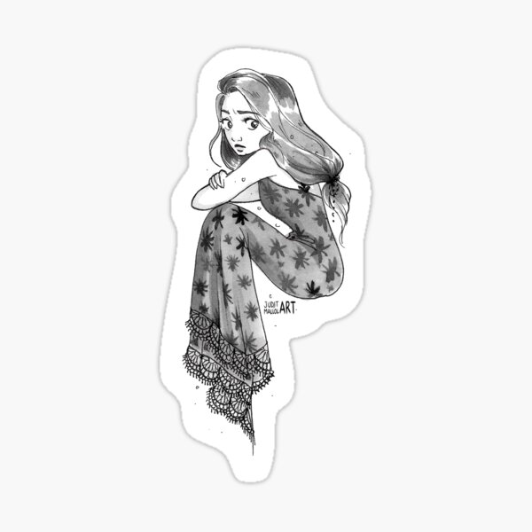 "LACE" Sticker for Sale by JuditMallolArt | Redbubble