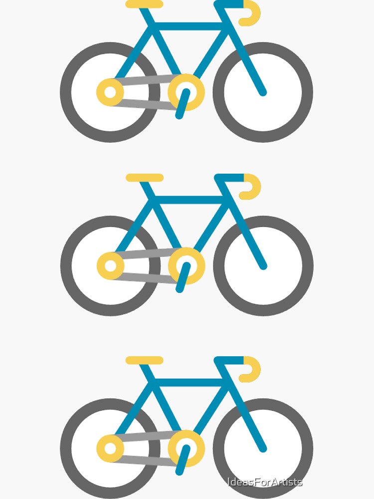 "CYCLE CYCLE CYCLE " Sticker for Sale by IdeasForArtists | Redbubble