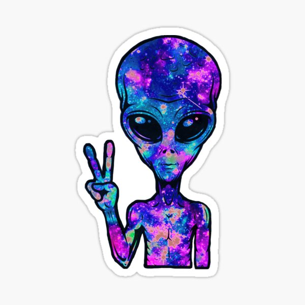 "Alien" Sticker by spill-ink- | Redbubble