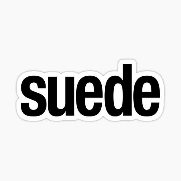 "Suede 1" Sticker for Sale by TraceTheFace | Redbubble