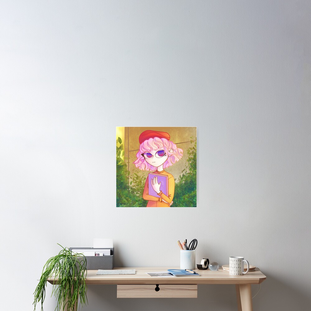 Shy French Girl Portrait Poster For Sale By Skiakami Redbubble