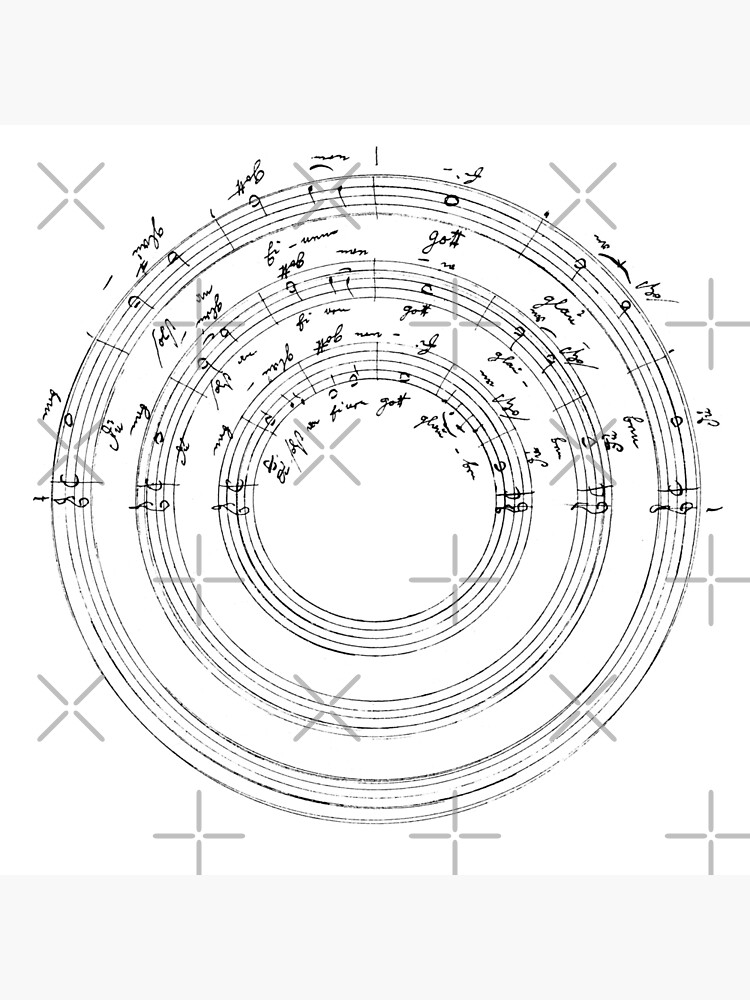 "Haydn | Original circular handwritten score" Poster for Sale by ...