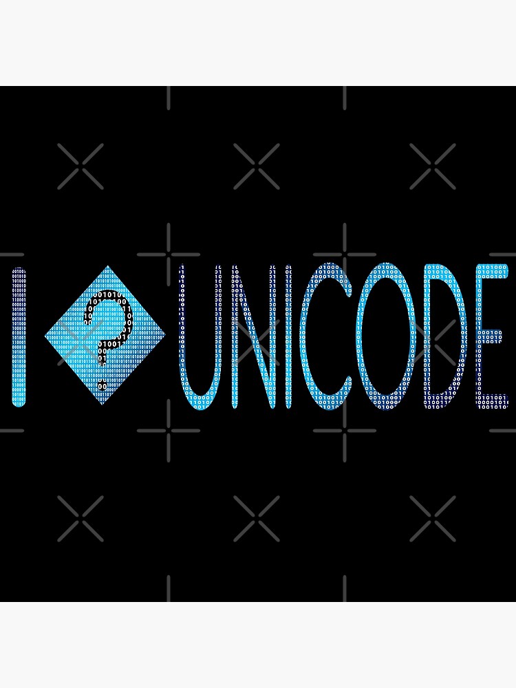 " I ? UNICODE" Poster for Sale by akgxdesigns | Redbubble