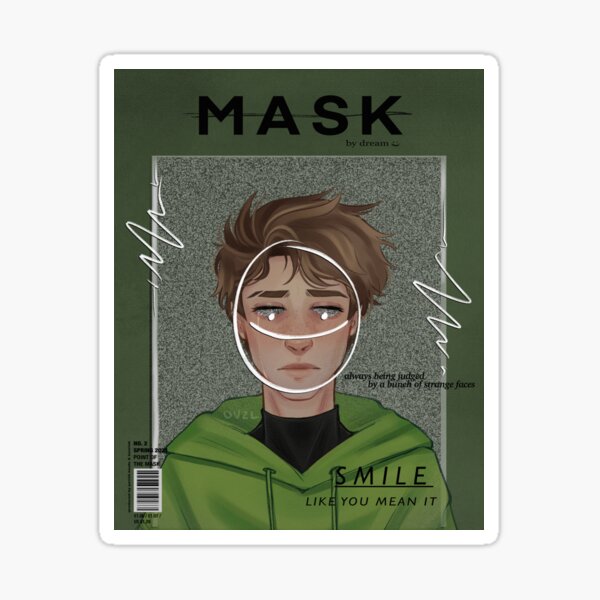 "Dream Mask" Sticker for Sale by vnzndt | Redbubble