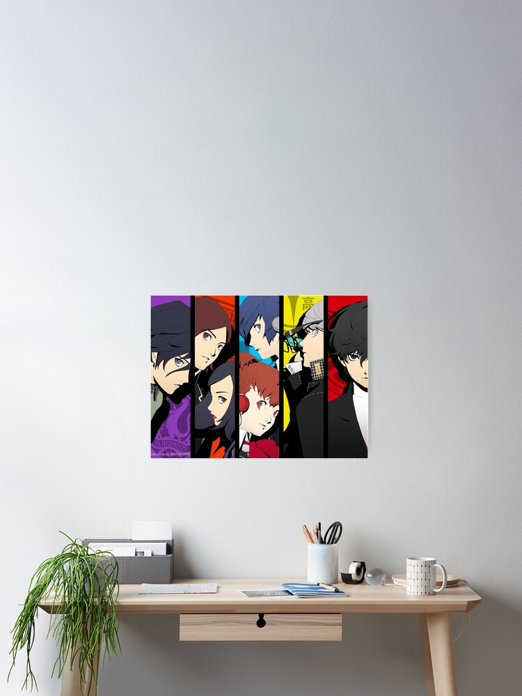 PERSONA』25th Anniversary Protagonists" Poster for Sale by yunchulkim ...
