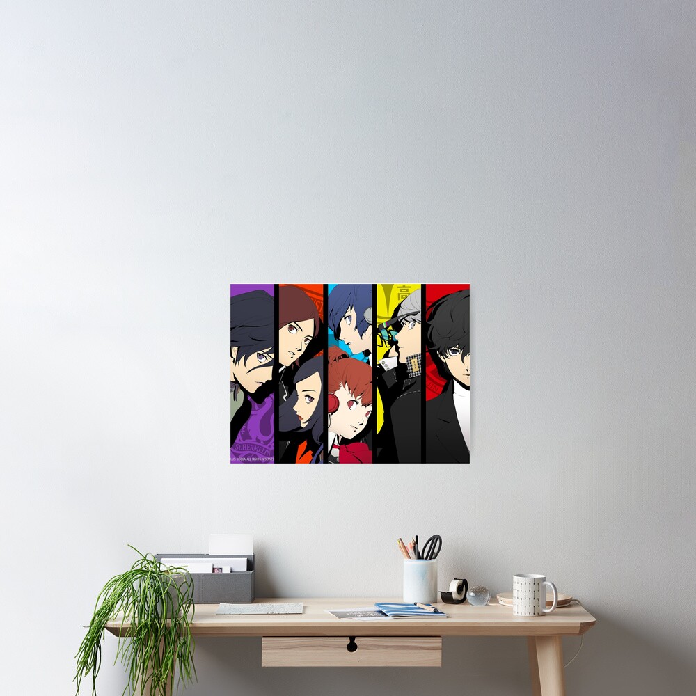 PERSONA』25th Anniversary Protagonists" Poster for Sale by yunchulkim ...