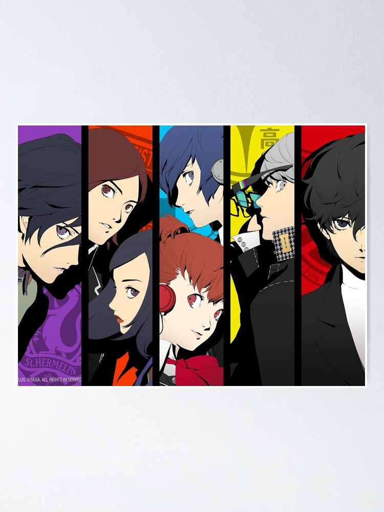 PERSONA』25th Anniversary Protagonists" Poster for Sale by yunchulkim ...
