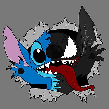 "Venomized Stitch" Sticker for Sale by Andreiaalves | Redbubble