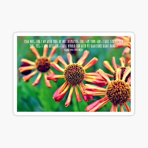 "Isaiah 41:10" Sticker for Sale by KatiesCorner | Redbubble