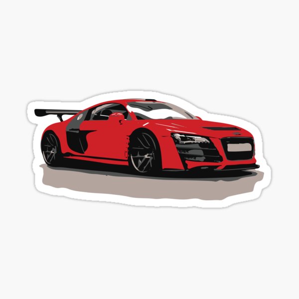 Sticker: Audi R8 | Redbubble