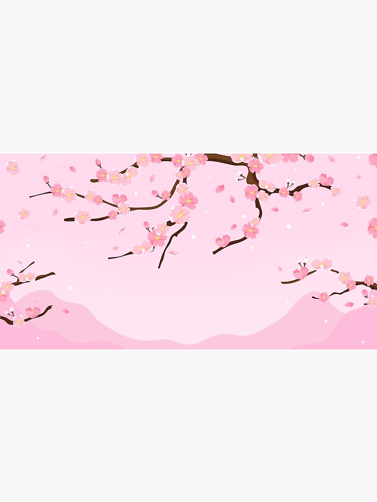 "Cherry blossom, pink Japanese sakura tree flower" Mouse Pad for Sale ...