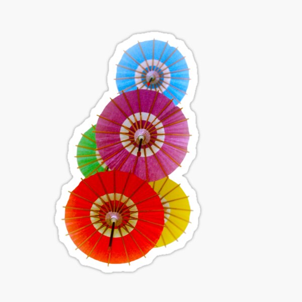 "Five parasols " Sticker for Sale by Avrora14 | Redbubble