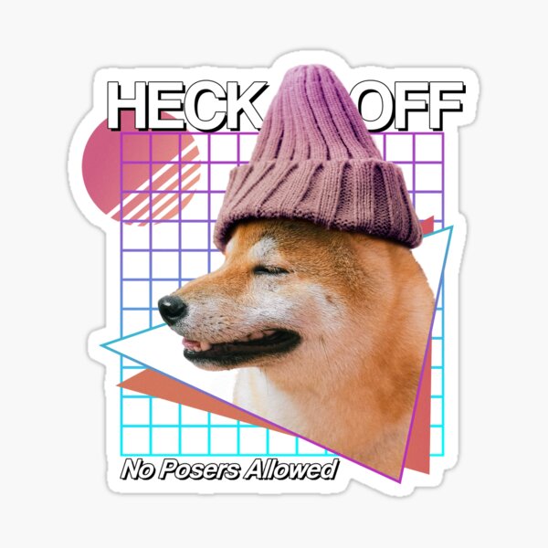 "Heck Off Poser" Sticker for Sale by MeteoraShirts | Redbubble
