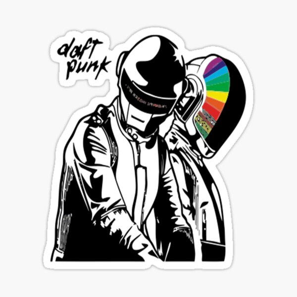 "Daft punk" Sticker for Sale by lupi3009 | Redbubble