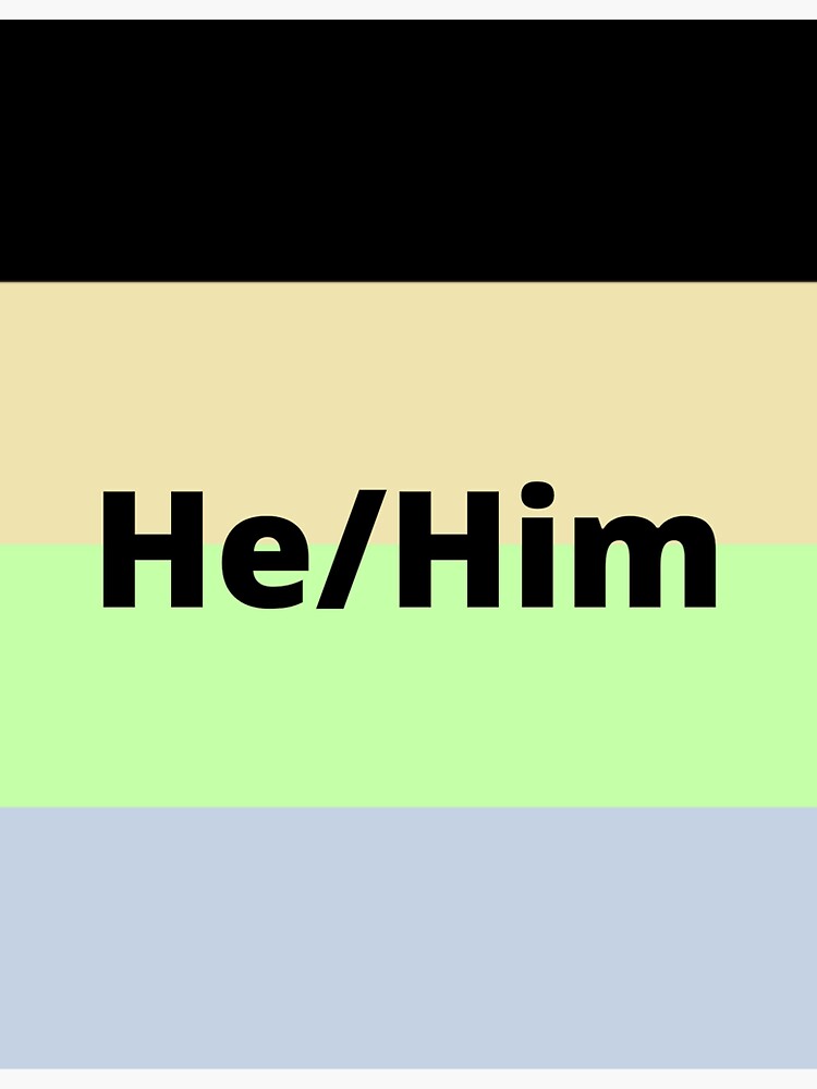 "Cassgender flag with he/him pronouns" Sticker by PridefulApparel ...