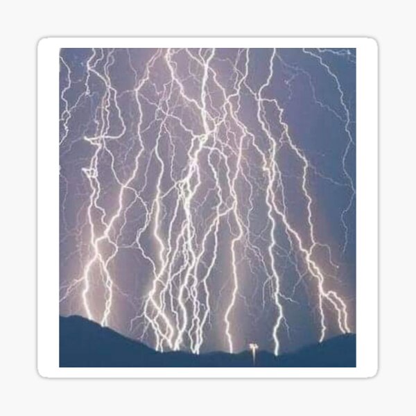"Lightning" Sticker by Jujuzinha21 | Redbubble