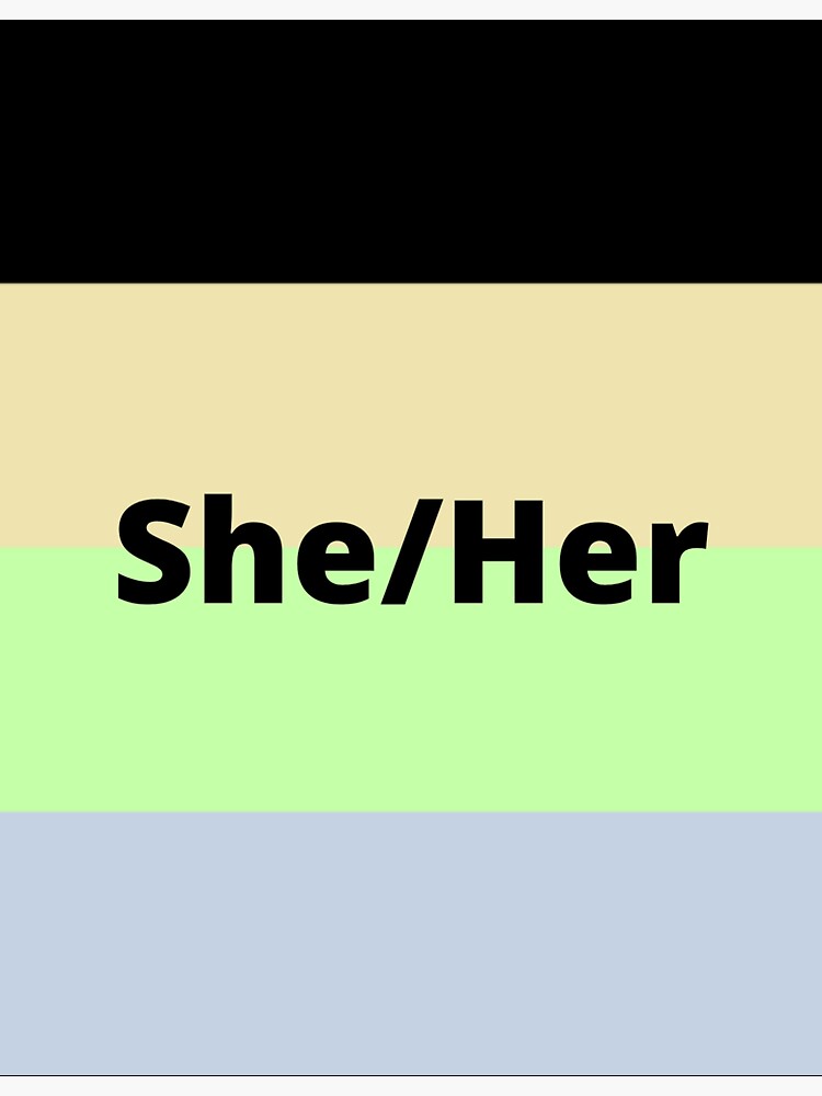"Cassgender flag with She/her pronouns" Sticker by PridefulApparel ...