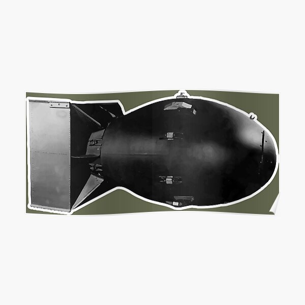 "Fat Man" Poster by muskitt | Redbubble