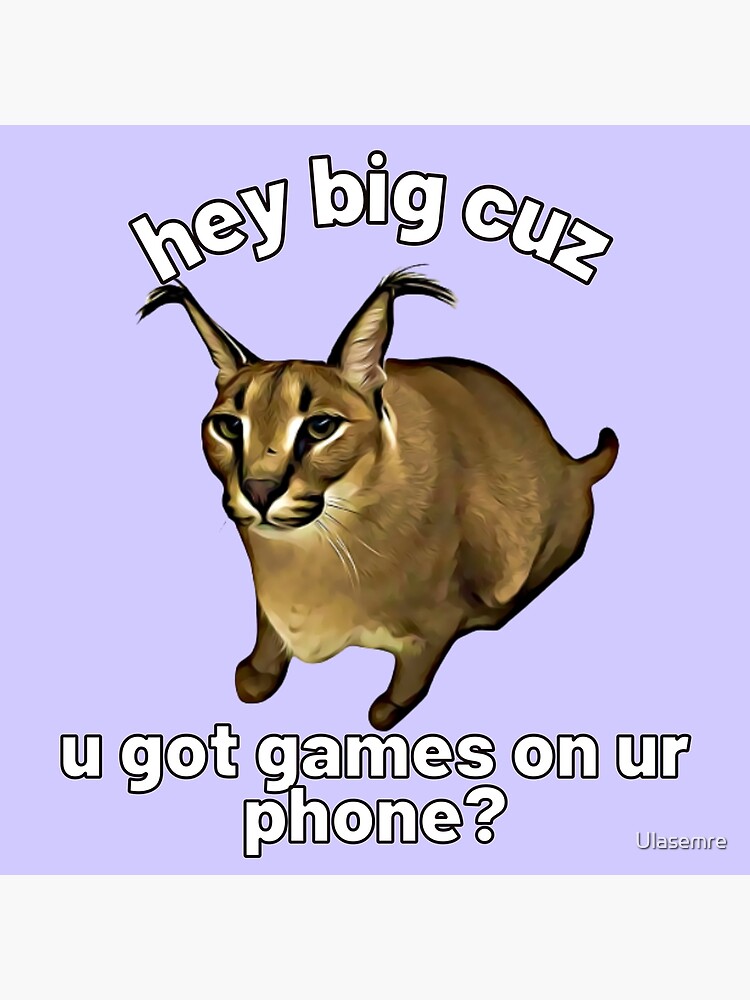 "Mobile Gamer Big Floppa" Poster by Ulasemre | Redbubble