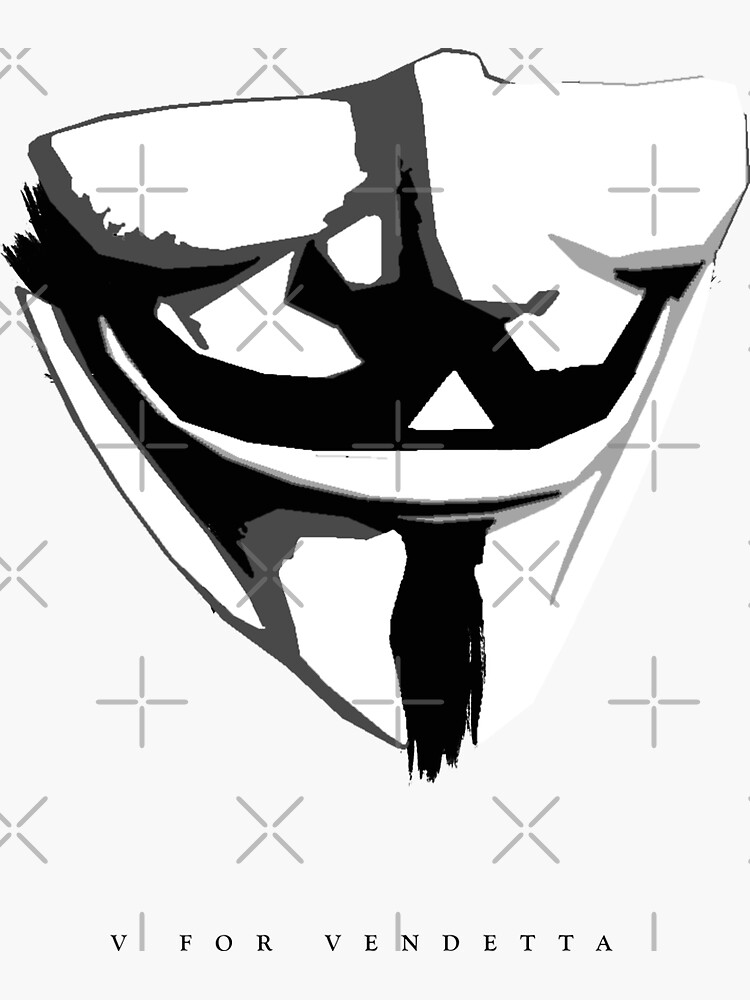 "V for vendetta" Sticker for Sale by ChrisNazgul | Redbubble