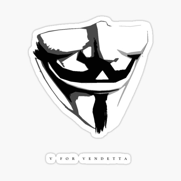 "V for vendetta" Sticker for Sale by ChrisNazgul | Redbubble