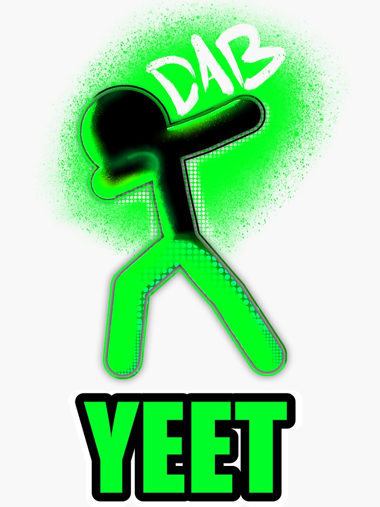 "Yeet Dab Dance Stickman" Sticker for Sale by MayStarAnime | Redbubble