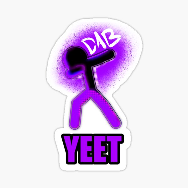 "Yeet Dab Dance Stickman" Sticker for Sale by MayStarAnime | Redbubble